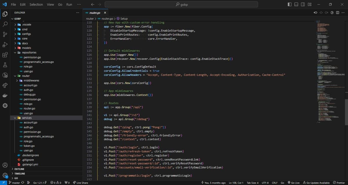 GOBP - Golang Boilerplate GOBP - Golang Boilerplate